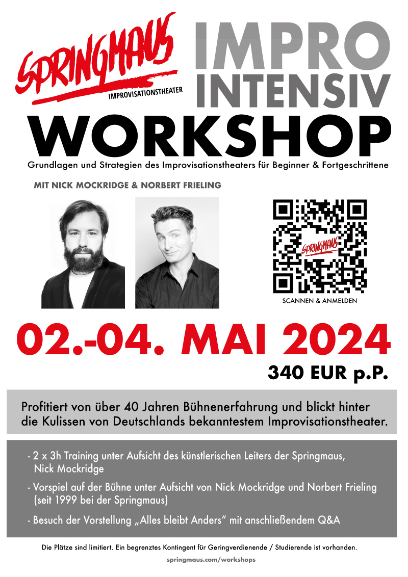 IMPRO INTENSIV WORKSHOP mit Nick Mockridge und Norbert Frieling ...